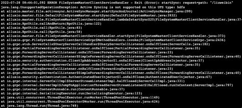 Active Syncing Is Not Supported On This Ufs Type Hdfs · Issue 15973