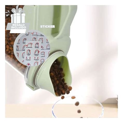 Contenedor Para Granos De Cafe En Verde Y Regalo Stickers