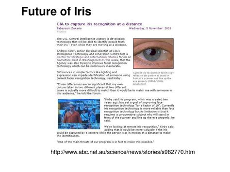 Ppt Iris Recognition Powerpoint Presentation Free Download Id2809942
