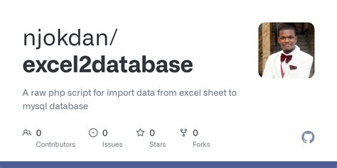 GitHub Njokdan Excel Database A Raw Php Script For Import Data From Excel Sheet To Mysql Database