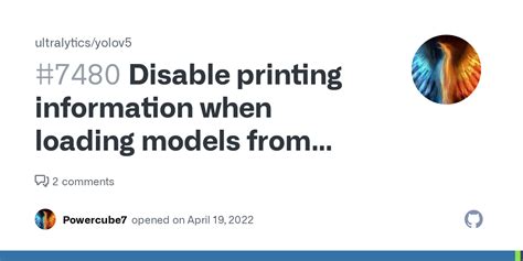 Disable Printing Information When Loading Models From PyTorch Hub Issue Ultralytics