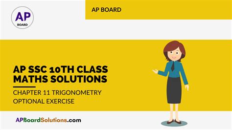 Ap Ssc 10th Class Maths Solutions Chapter 11 Trigonometry Optional Exercise Ap Board Solutions