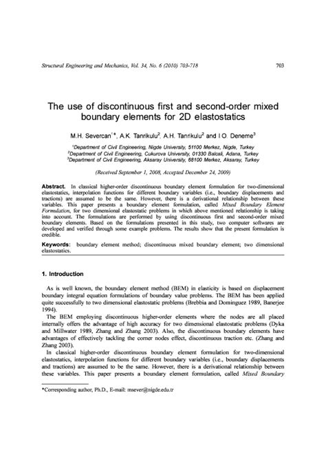 The Use Of Discontinuous First And Second Order Mixed Boundary Elements For 2d Elastostatics