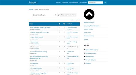 Wpfront Scroll Top Nocode Site List