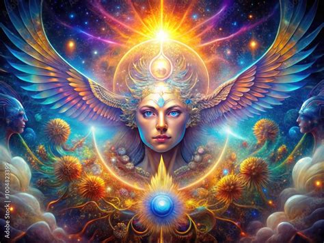 Abstract Representation Of Divine Power And Omnipotence With Bold