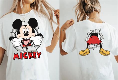 Funny Mickey Mouse Portrait Retro Shirt Cute Mickey And Friends T