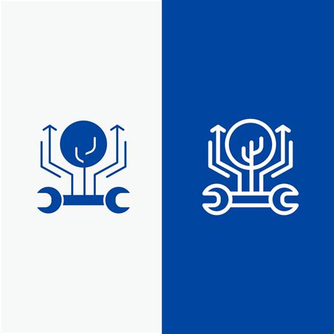 Development Engineering Growth Hack Hacking Line And Glyph Solid Icon Blue Banner Line And Glyph