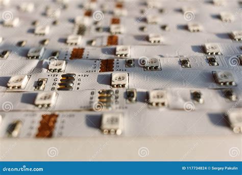 Open LED Panel LEDs Close Up Stock Photo Image Of Electric Pattern
