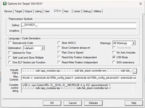 Unable To Build Sample For Da 14531 In Sdk 6 0 22 Bluetooth Low Energy Renesas Wireless