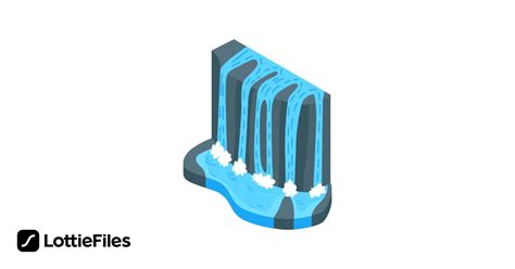 Free Waterfall 16 Lottie Json Animation Animation By Tinymotion Lottiefiles