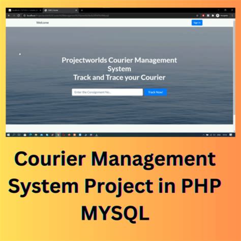 Courier Management System Project In PHP Projectworlds Store