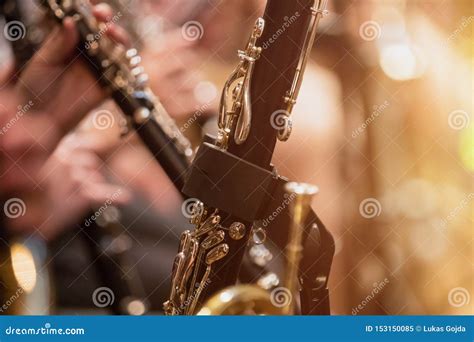 Clarinet During A Classical Concert Music Stock Image Image Of