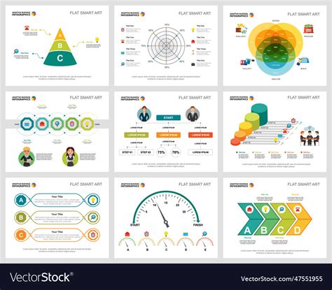 Colorful Startup Or Workflow Concept Infographic Vector Image
