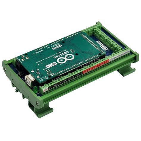 Din Rail Mount Pinout Breakout Terminal Block Module For Arduino Mega