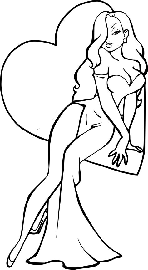 Jessica Rabbit Coloring Page Free Printable Coloring Pages On Coloori Com