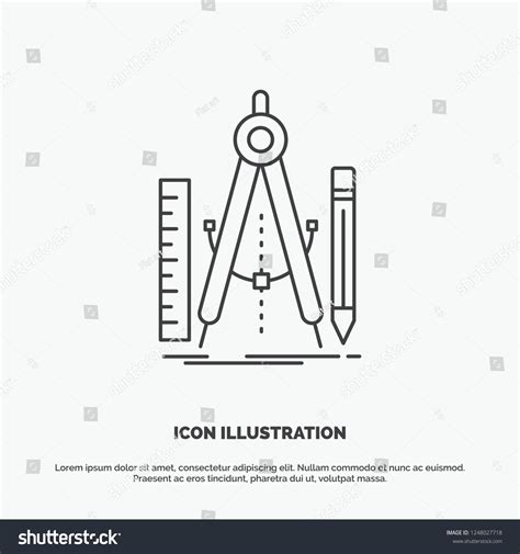 Build Design Geometry Math Tool Icon Stock Vector Royalty Free 1248027718 Shutterstock