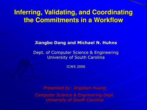 Ppt Inferring Validating And Coordinating The Commitments In A