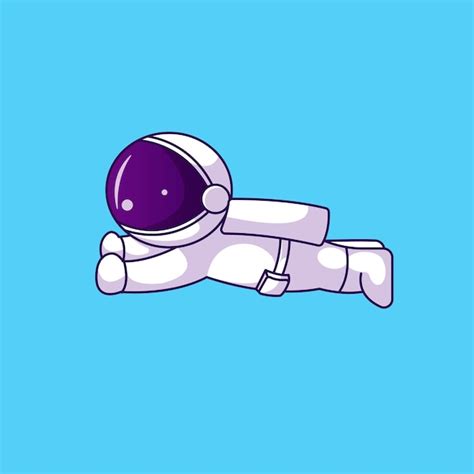 Premium Vector Cute Astronaut Flying Vector Illustration