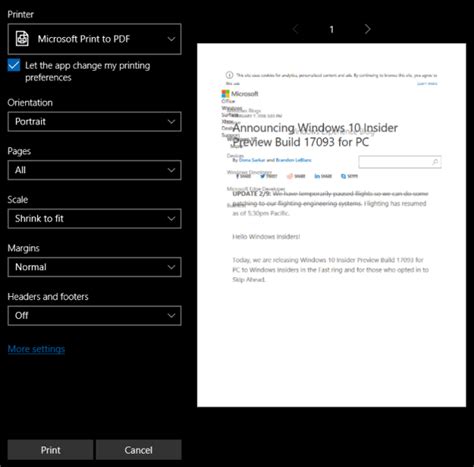 2 Ways To Print Web Page Without Ads In Windows 10 Edge