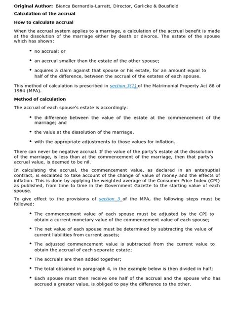 Calculation Of Accrual Pdf Consumer Price Index Inflation