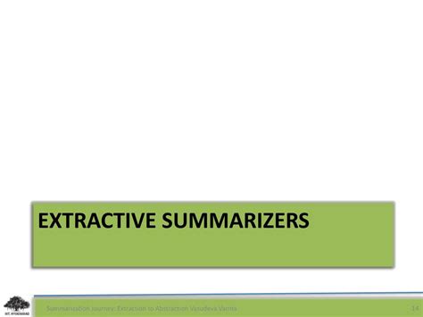 Ppt A Summarization Journey … From Extraction To Abstraction Powerpoint Presentation Id 1873211