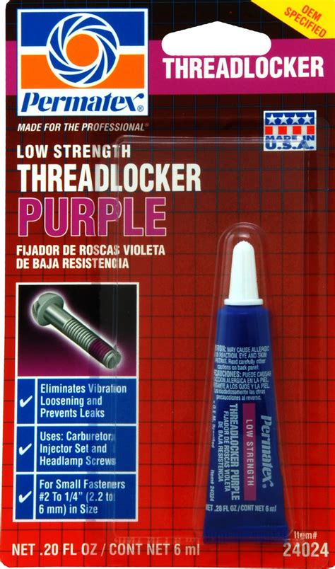 Permatex Low 6 Ml Tube Threadlocker