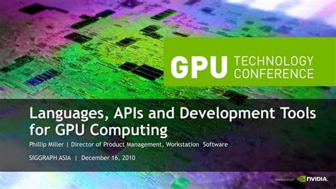 [01][gpu 컴퓨팅을 위한 언어 도구 및 Api] Miller Languages Tools Ppt