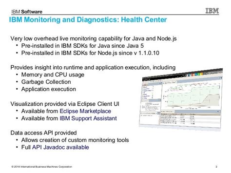 Ibm Monitoring And Diagnostics Tools Health Center 3 0 2
