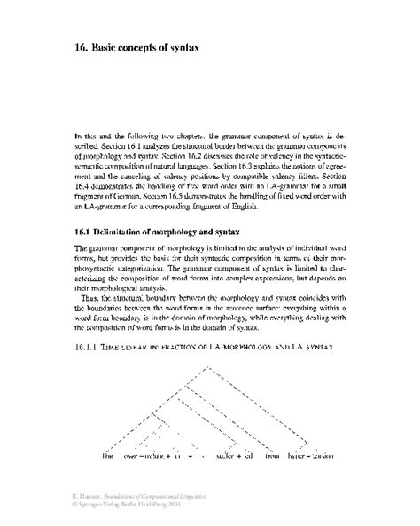 Pdf Basic Concepts Of Syntax
