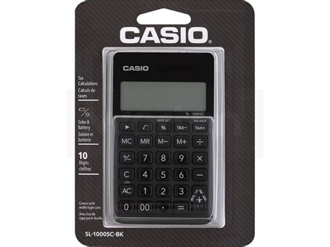 Calculadora Básica Casio Sl 1000sc Bk Preto Outlet Grade A 10 Dígitos Worten Pt