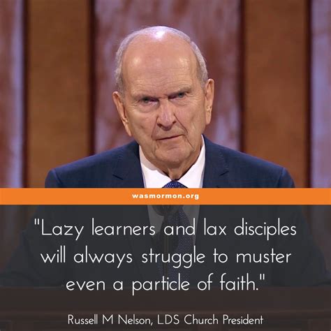 Demonizing Doubt Nelsons Talk On Lazy Learners And Lax Disciples