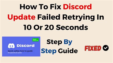 How To Fix Discord Update Failed Retrying In Or Seconds YouTube