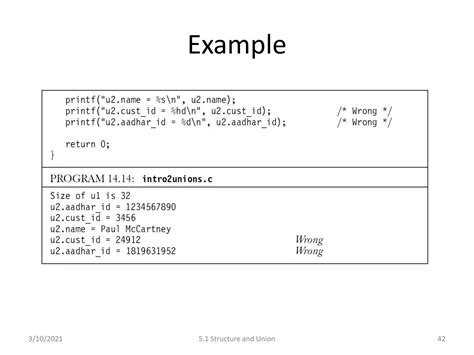 C Programming Structure And Union PPTX Programming Languages Computing