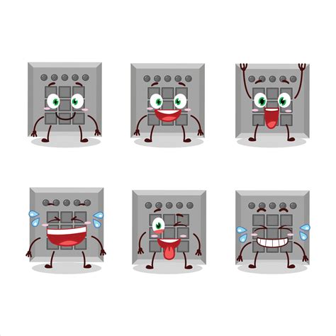 cartoon character of button task with smile expression 25065515 vector