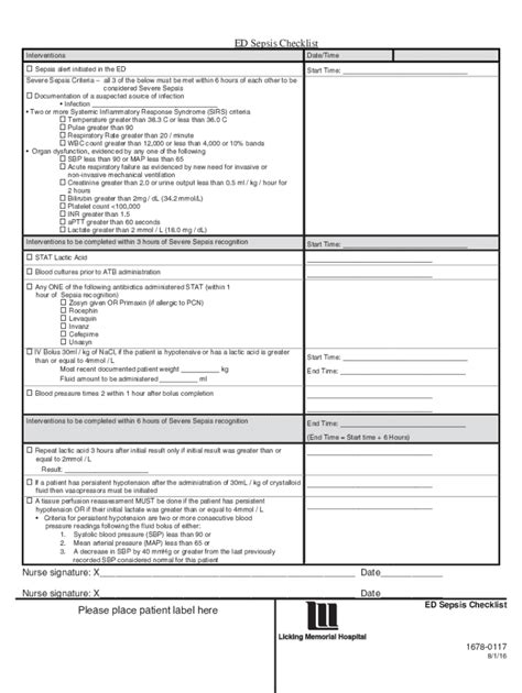 104868162sepsis Checklistpdfsepsis