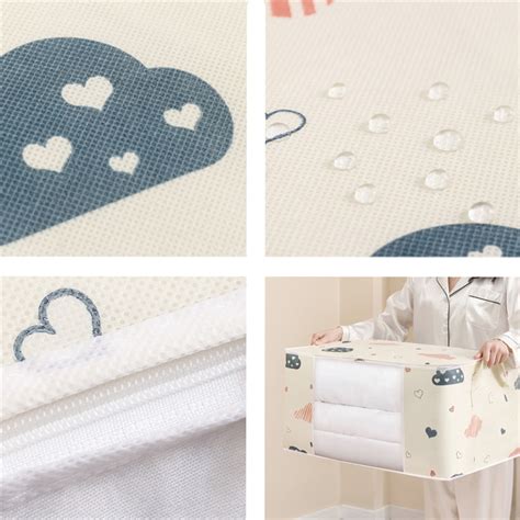 Badu Bg НОВ Устойчив на влага органайзер Чанта за съхранение на юргани за дрехи Голям капацитет