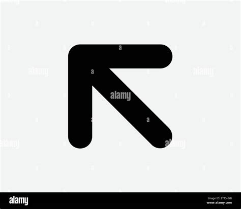 Arrow Point Top Left Icon Exit Entrance Path Direction Navigation