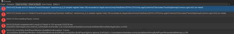 Shader Errors When Building For IOS Unity Engine Unity Discussions