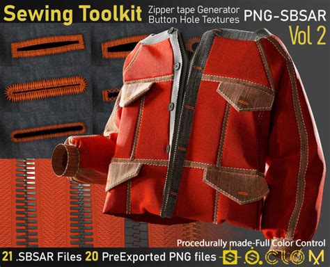 Sewing Toolkit Zipper Tape Generator Button Flippednormals