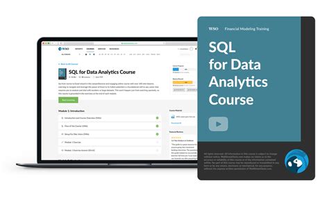 sql for data analytics course overview wall street oasis