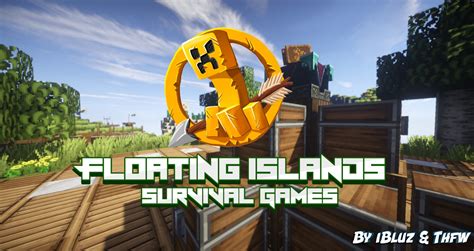 floating islands survival games map minecraft map