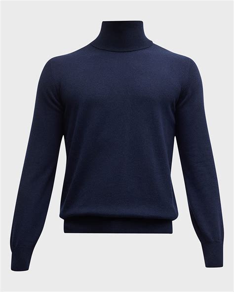 John Smedley Mens Richards Wool Turtleneck Sweater Neiman Marcus