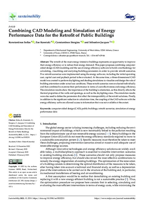 pdf combining cad modeling and simulation of energy performance data