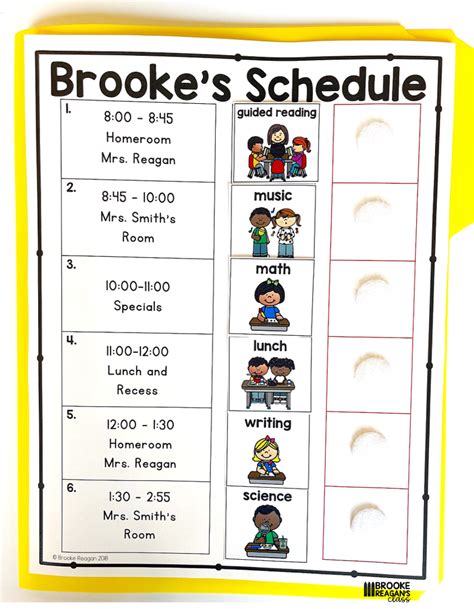Using A Visual Schedule Brooke Reagans Class