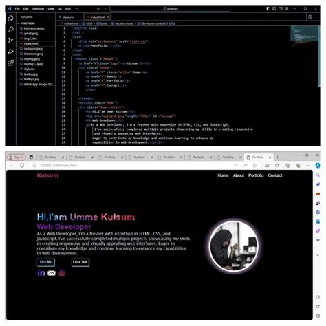 Umme Kulsum On Linkedin Webdevelopment Portfolio Html Css