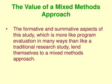 PPT Using Mixed Method Approaches In Institutional Research PowerPoint Presentation ID