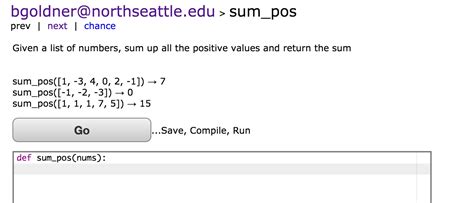 Solved Given A List Of Numbers Sum Up All The Positive
