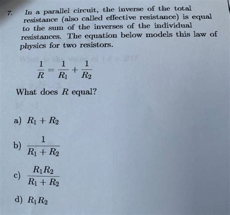 How To Calculate Effective Resistance In Parallel Circuit - Circuit Diagram
