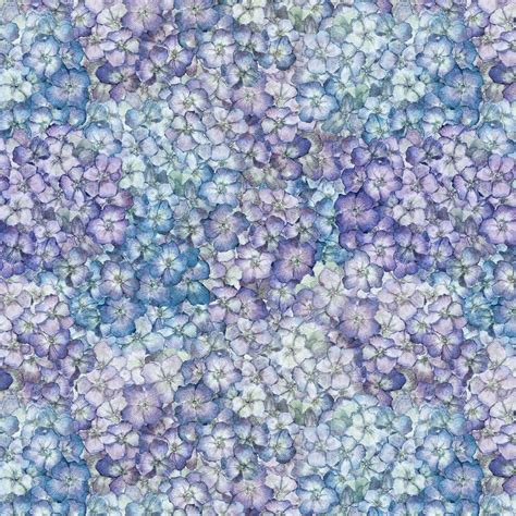 Hydrangea Mist Packed Hydrangeas In Blue By Susan Winget For Wilmington