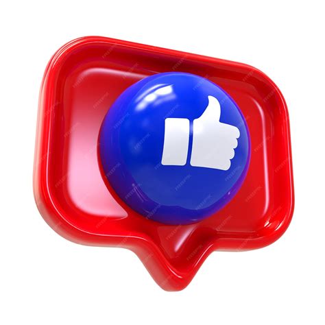 Premium Photo Like React 3d Rendered Icon